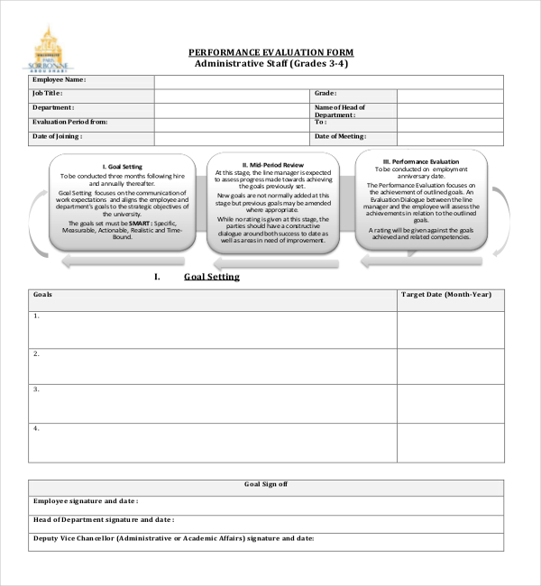 FREE 15+ Performance Evaluation Form Samples, PDF, MS Word, Google Docs ...