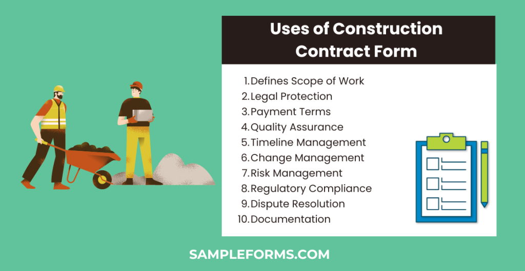 FREE 15+ Construction Contract Form Samples, PDF, MS Word, Google Docs