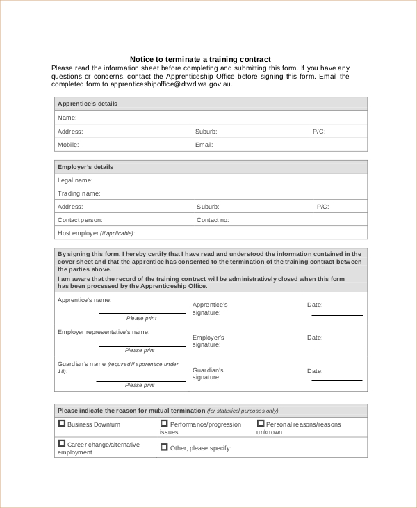 FREE 8 Sample Cancellation Of Contract Forms In PDF MS Word FREE 8 Sample Cancellation Of Contract Forms In PDF MS Word
