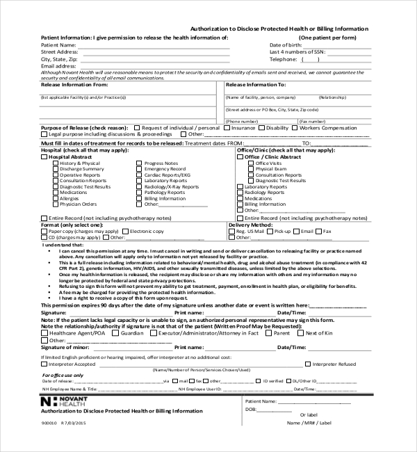 FREE 21+ Sample Medical Records Release Forms in PDF | Word | Excel