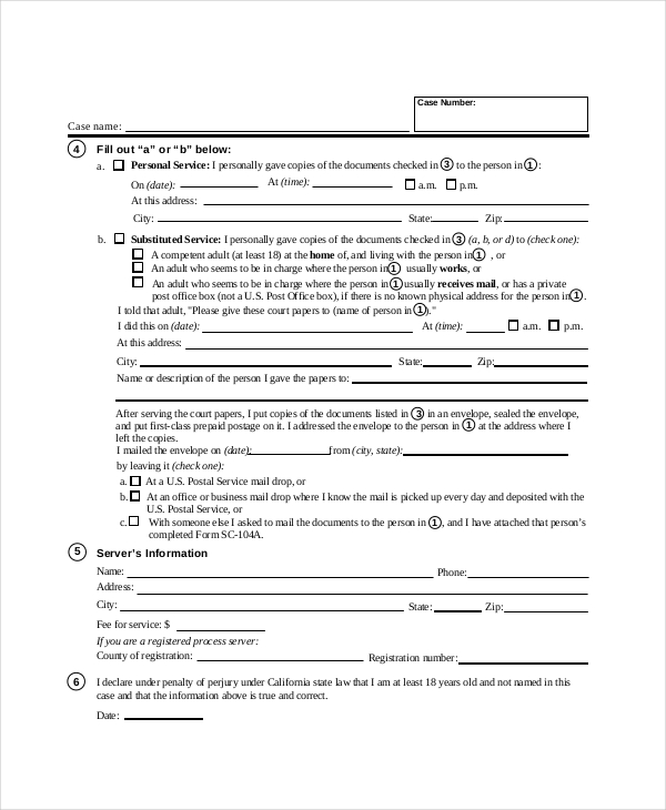 FREE 19+ Certificate of Service Form Samples, PDF, MS Word, Google Docs