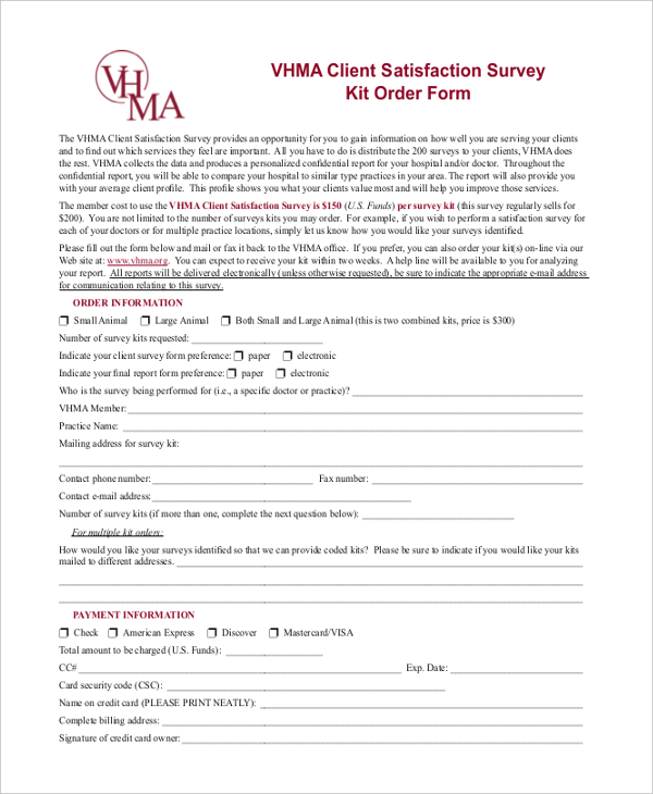 FREE 12+ Sample Satisfaction Survey Forms in PDF | Excel | Word