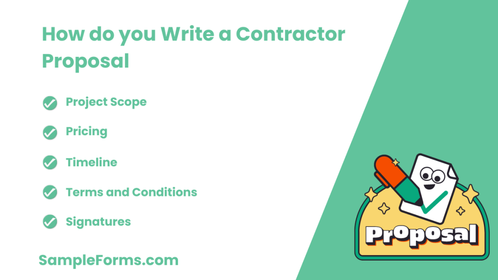 FREE 12+ Contractor Proposal Form Samples, PDF, MS Word, Google Docs, Excel