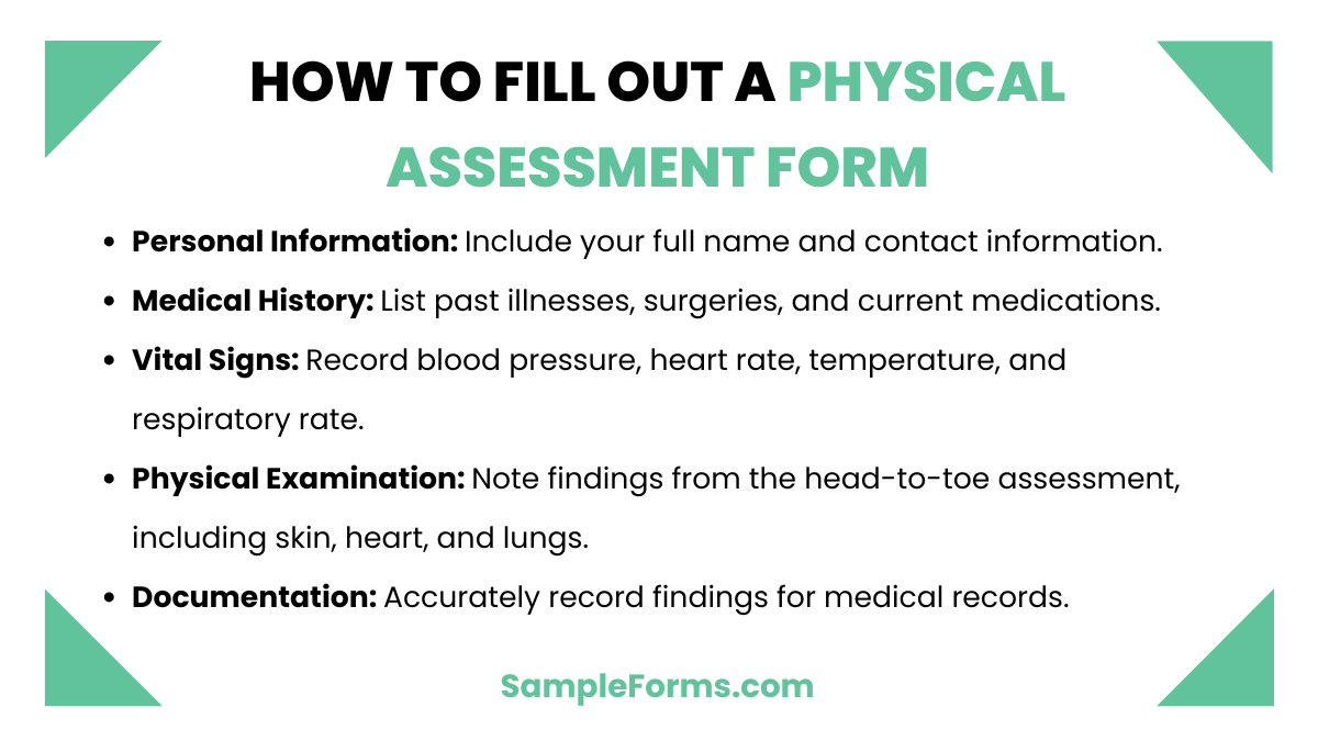 FREE 13+ Physical Assessment Form Samples, PDF, MS Word, Google Docs, Excel