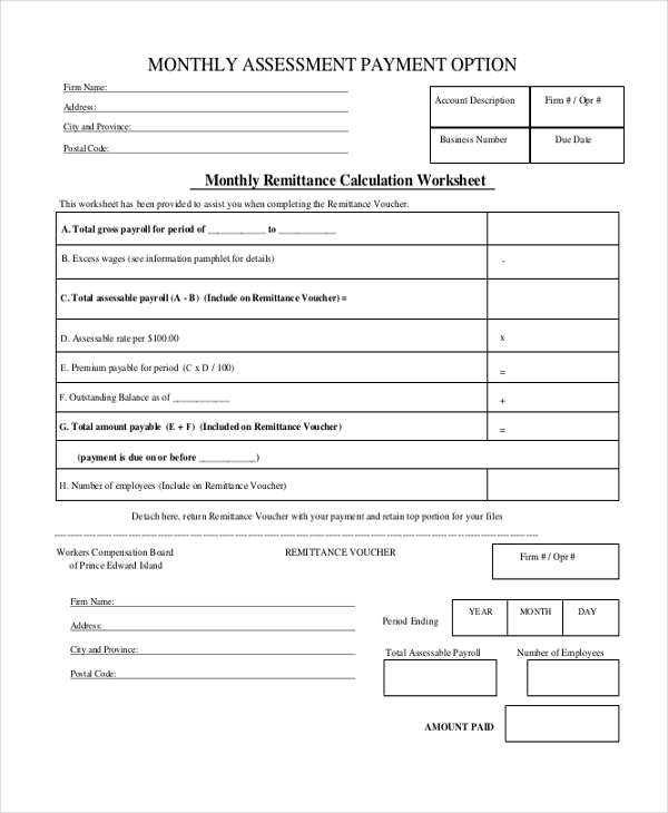 FREE 9+ Sample Payroll Remittance Forms in PDF | Excel