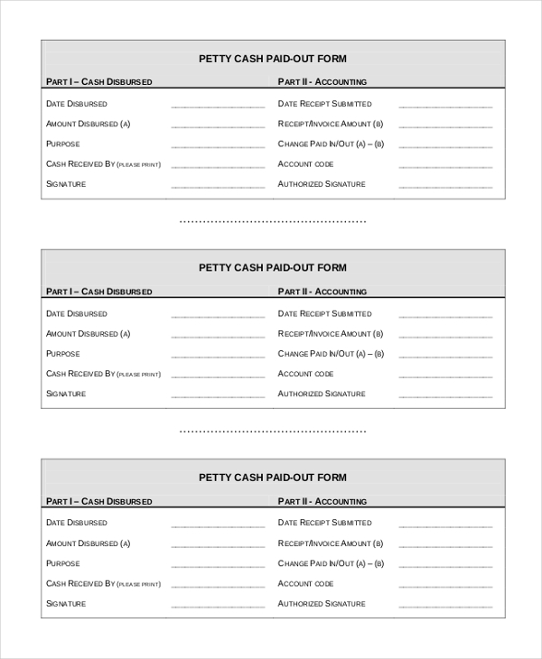 FREE 10+ Sample Petty Cash Receipt Forms in PDF | MS Word | Excel