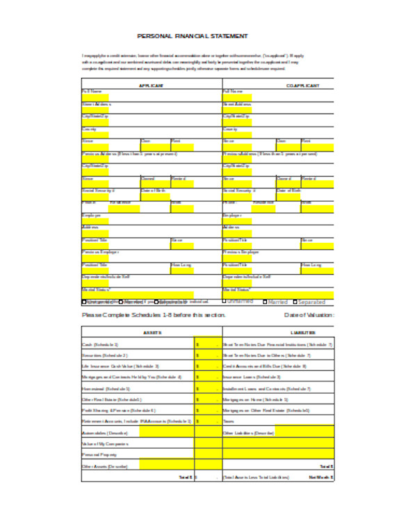 FREE 10+ Sample Business Financial Statement Forms in PDF | MS Word | Excel