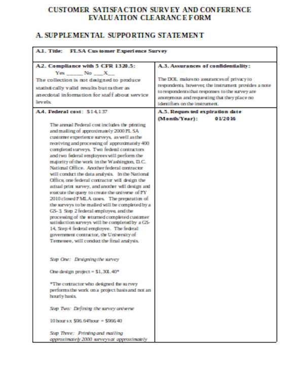 FREE 8+ Sample Customer Satisfaction Forms in PDF | Word | Excel