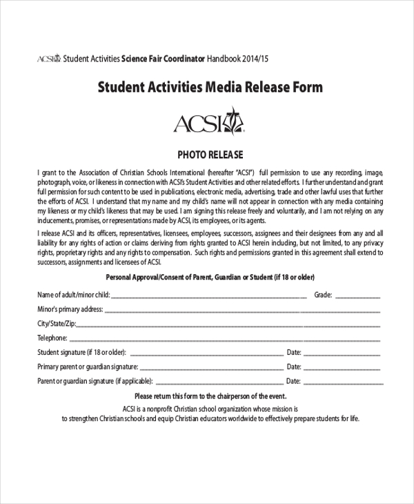 FREE 12+ Sample Media Release Forms in MS Word | PDF | Excel