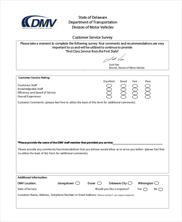 FREE 12+ Sample Customer Service Survey Forms in PDF | Excel | Word