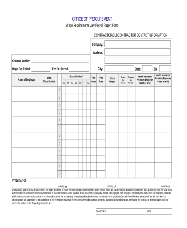 FREE 10+ Sample Payroll Register Forms in PDF | Excel