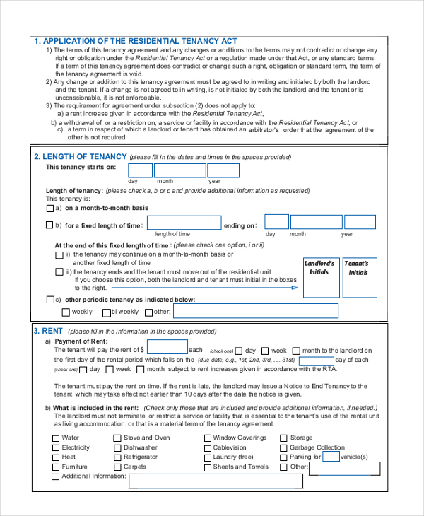 FREE 8+ Sample Apartment Lease Forms in PDF | MS Word