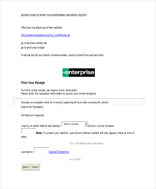 FREE 15+ Rent Receipt Form Samples, PDF, MS Word, Google Docs, Excel