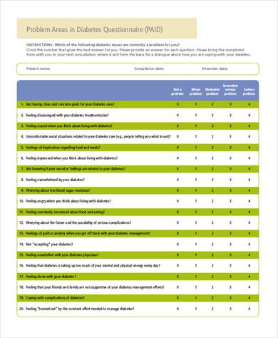 FREE 16+ Questionnaire Survey Form Samples, PDF, MS Word, Google Docs ...