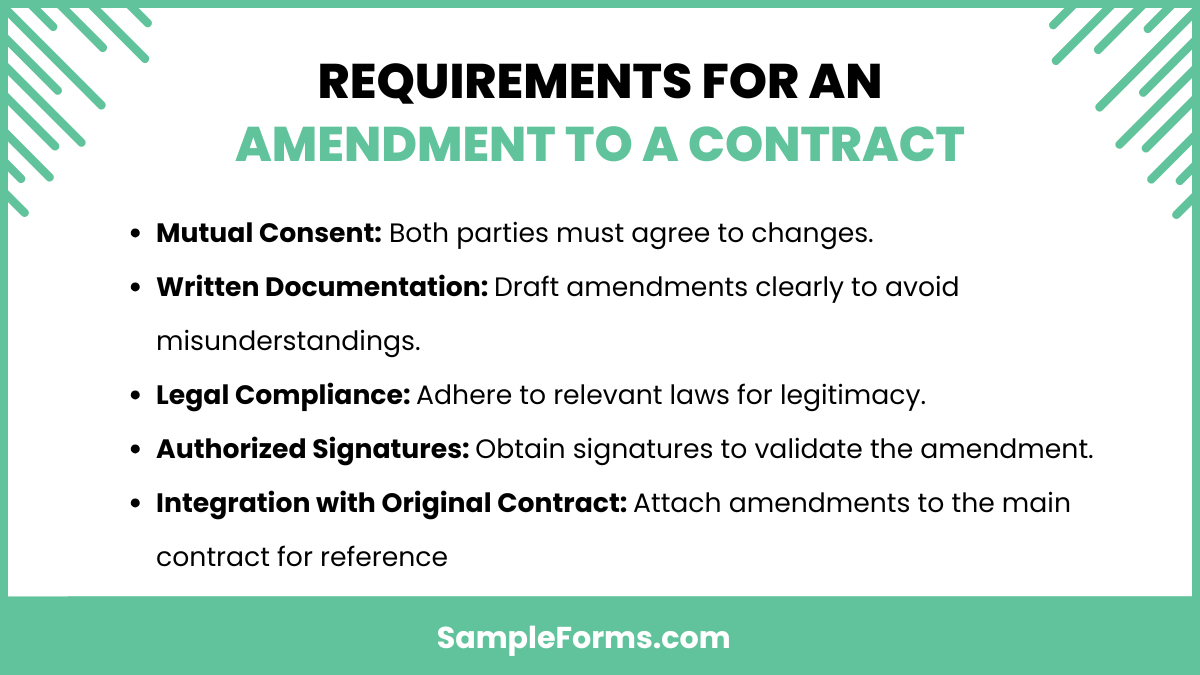 FREE 14+ Lease Amendment Form Samples, PDF, MS Word, Google Docs