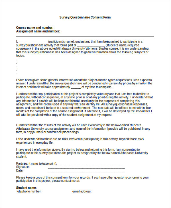 FREE 10+ Survey Questionnaire Form Samples, PDF, MS Word, Google Docs