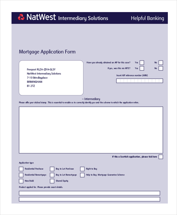 FREE 13+ Mortgage Application Form Samples, PDF, MS Word, Google Docs