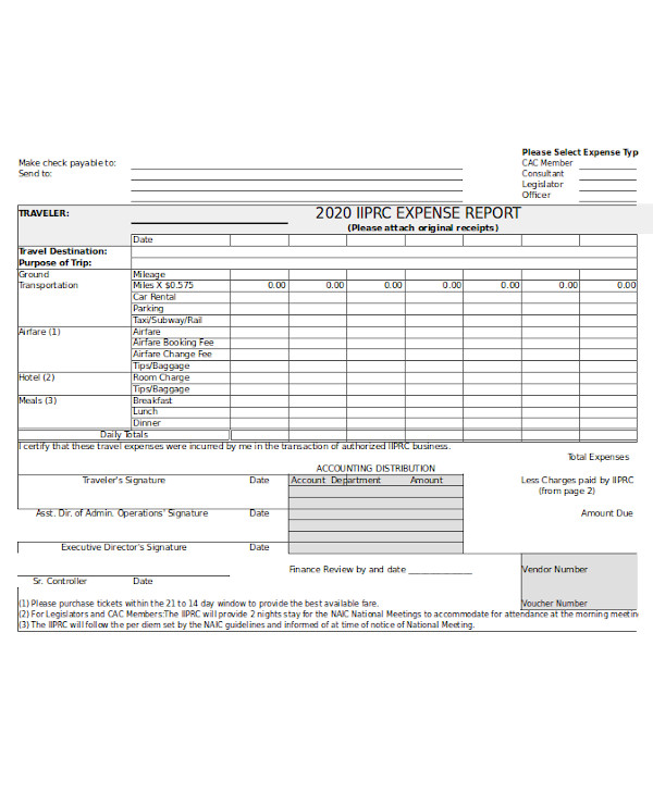 FREE 10+ Sample Business Expense Report Forms in PDF | Word | Excel
