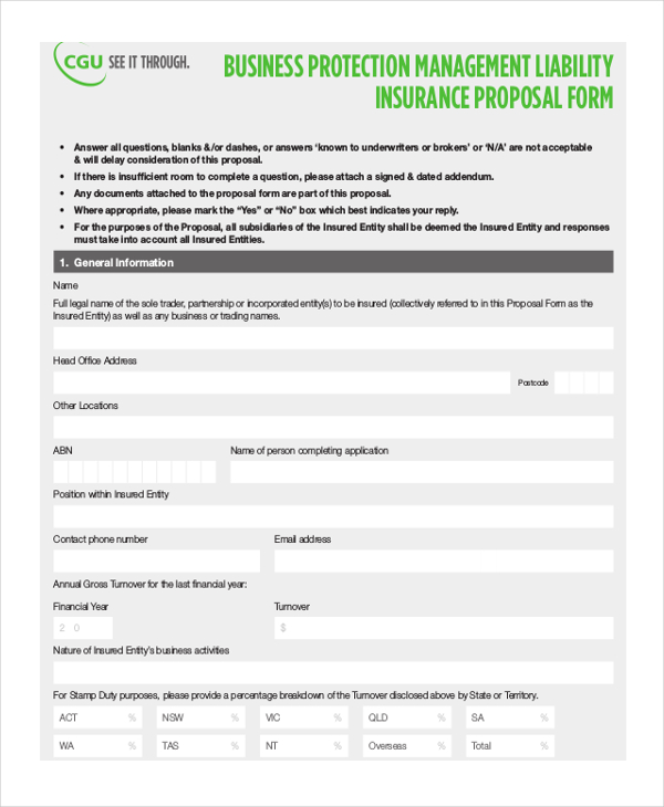 FREE 12+ Sample Business Proposal Forms in MS Word | PDF | Pages | Excel