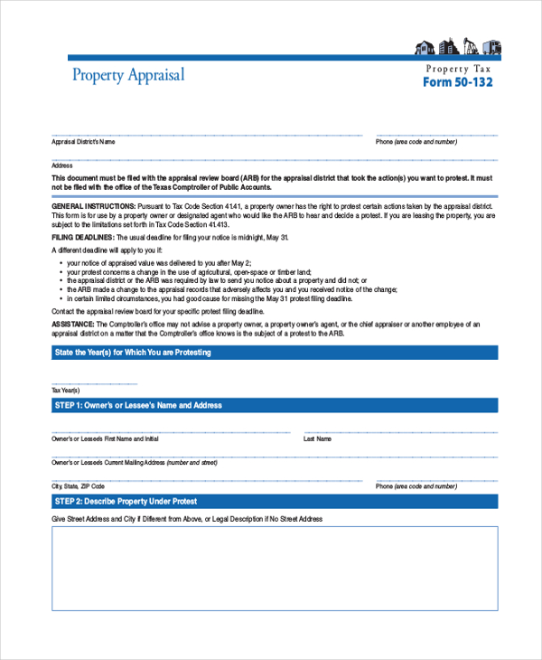 FREE 8+ Sample Land Appraisal Forms in MS Word | PDF
