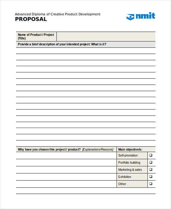 FREE 9+ Product Proposal Forms in MS Word | PDF | Excel