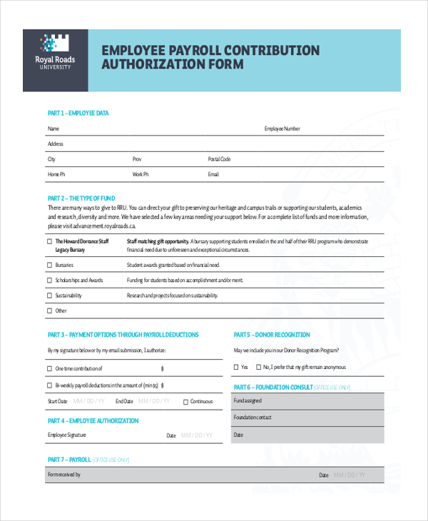 FREE 12+ Sample Employee Payroll Forms in PDF | Excel | Word