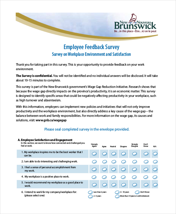 FREE 12+ Employee Feedback Form Samples, PDF, MS Word, Google Docs, Excel
