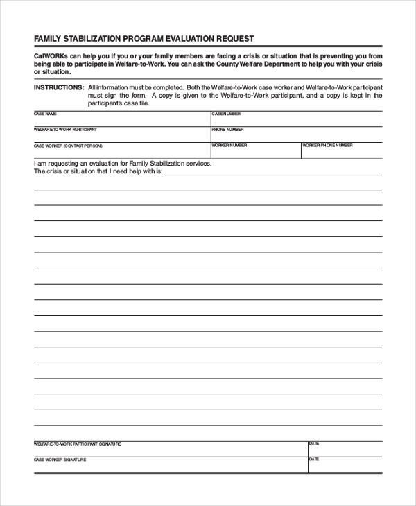 FREE 13+ Sample Program Evaluation Forms in PDF | Excel | Word