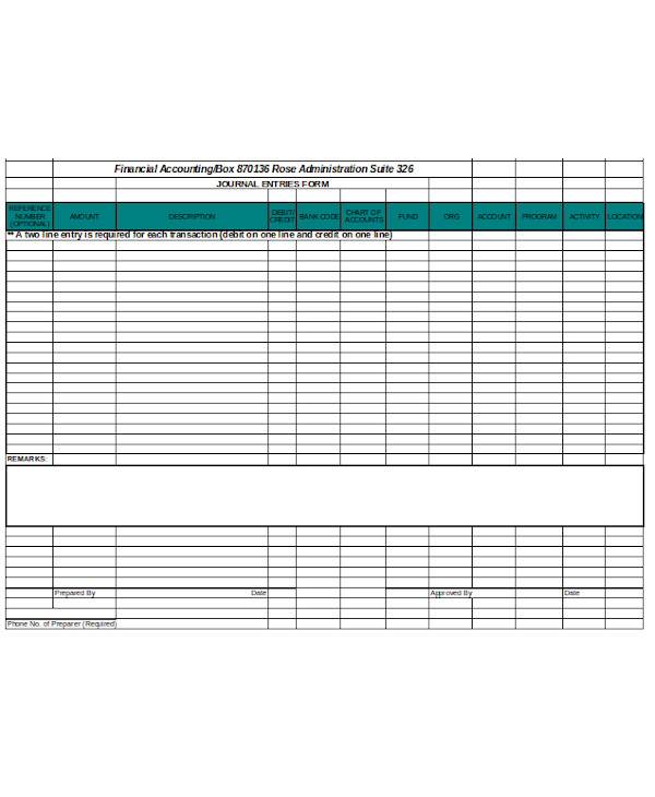 FREE 15+ Sample Accounting Forms in PDF | Excel | Word