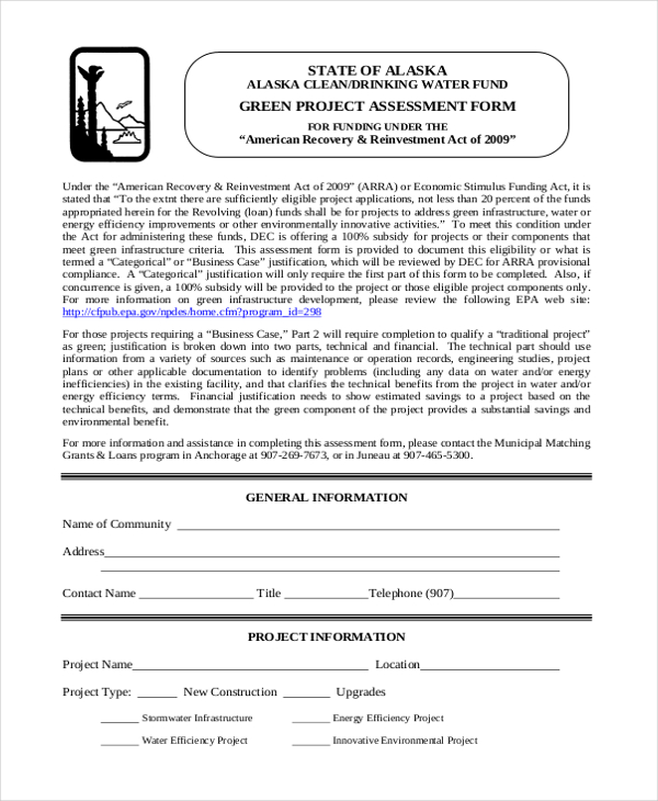 FREE 12+ Sample Project Assessment Froms in PDF | MS Word | Excel