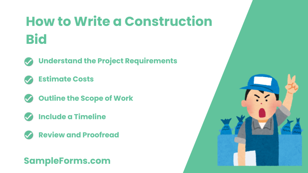 FREE 12+ Construction Bid Form Samples, PDF, MS Word, Google Docs, Excel