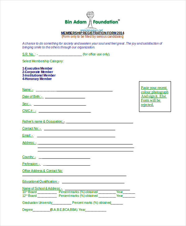 FREE 13+ NGO Registration Form Samples, PDF, MS Word, Google Docs, Excel