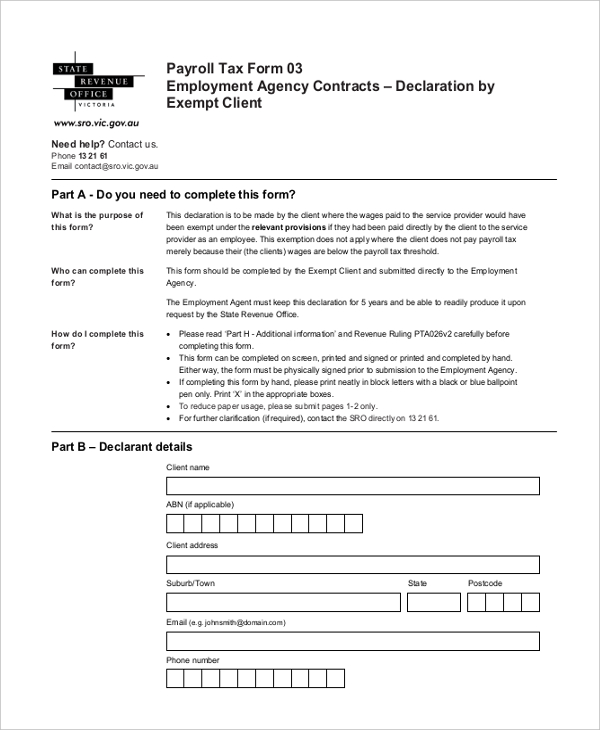 FREE 21+ Sample Payroll Forms in MS Word | PDF | Excel