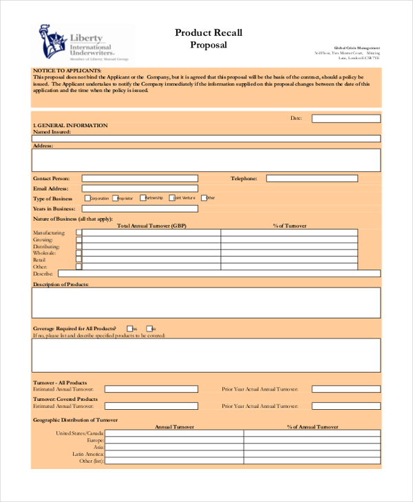 FREE 9+ Product Proposal Forms in MS Word | PDF | Excel