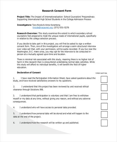Sample Consent Form - 26+ Free Documents in Word, PDF