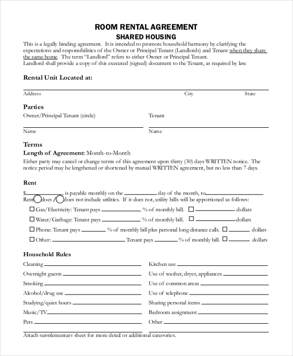 FREE 11+ Sample Rental Lease Forms in MS Word | PDF | Excel
