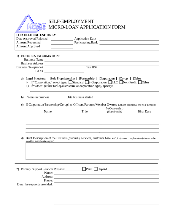 FREE 14+ Self-Employment Form Samples, PDF, MS Word, Google Docs, Excel