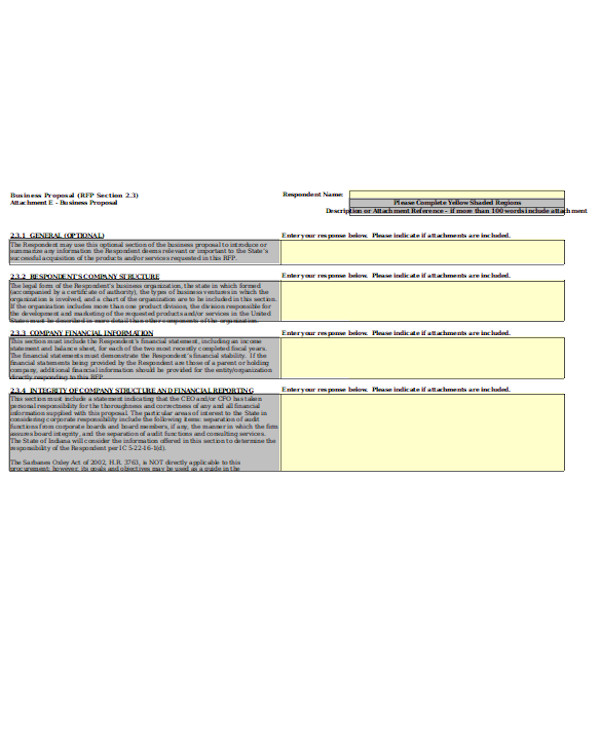 FREE 12+ Sample Business Proposal Forms in MS Word | PDF | Pages | Excel