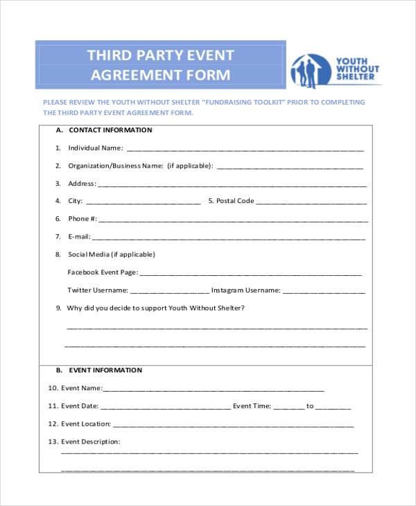 FREE 10+ Sample Event Agreement Forms in PDF