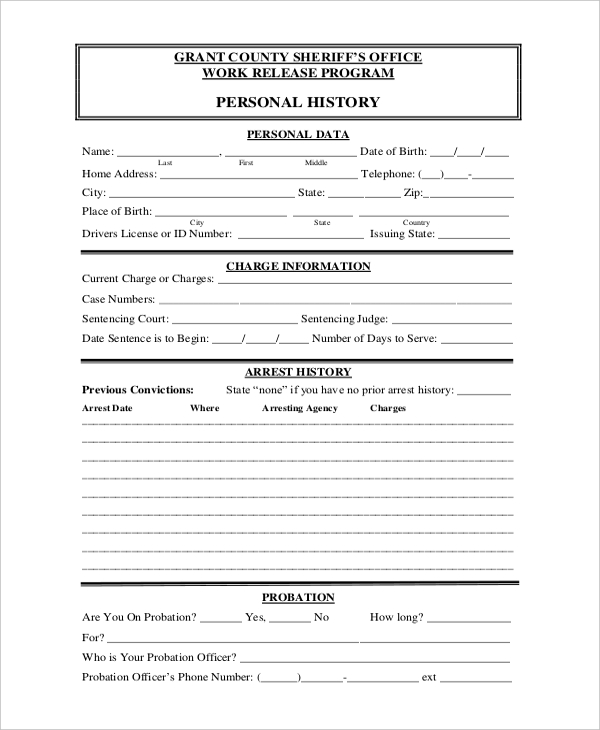 FREE 13+ Work Release Form Samples, PDF, MS Word, Google Docs