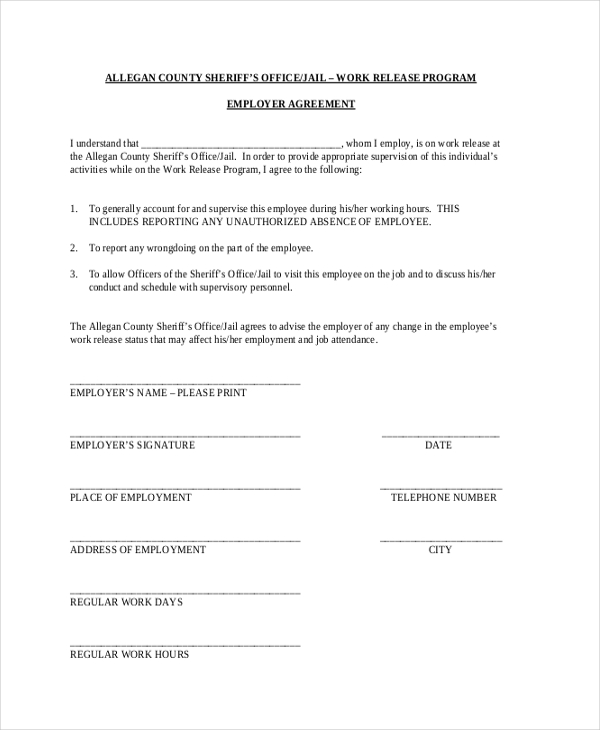 FREE 13+ Work Release Form Samples, PDF, MS Word, Google Docs