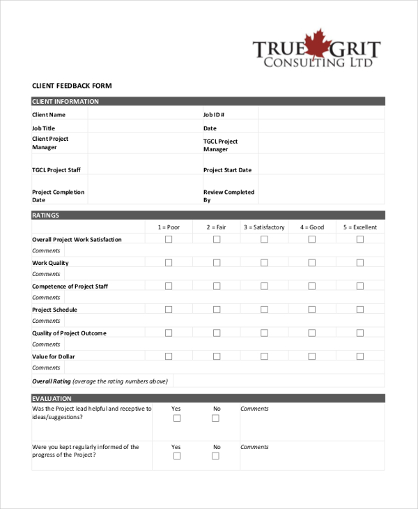FREE 12+ Employee Feedback Form Samples, PDF, MS Word, Google Docs, Excel