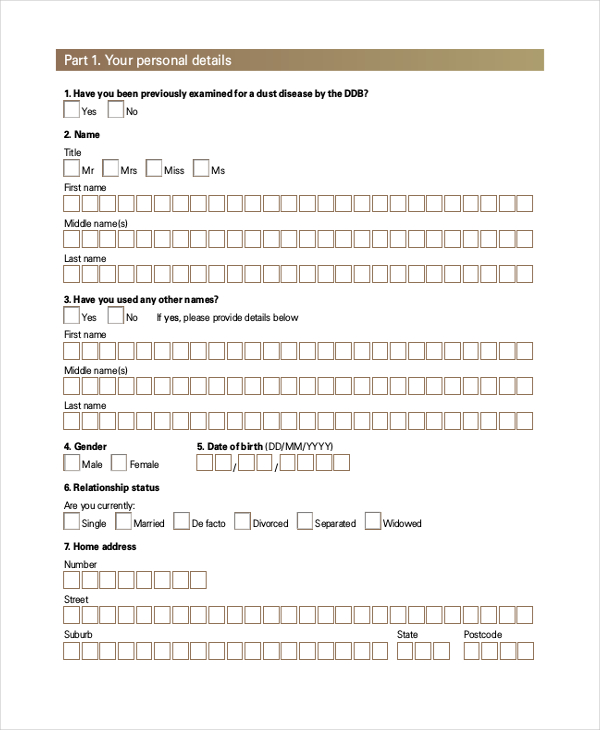 FREE 14+ Medical Examination Form Samples, PDF, MS Word, Google Docs, Excel
