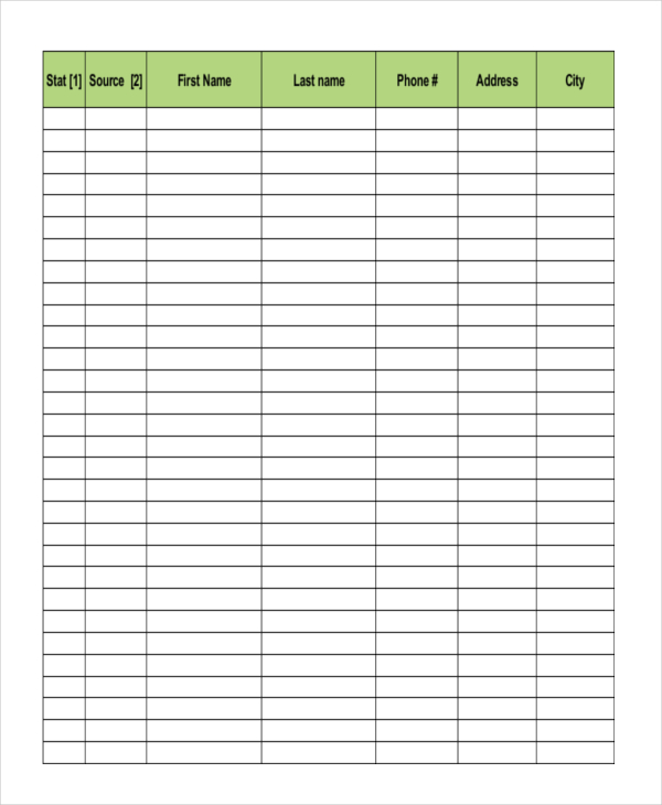 FREE 13+ Sales Tracking Form Samples, PDF, MS Word, Google Docs, Excel