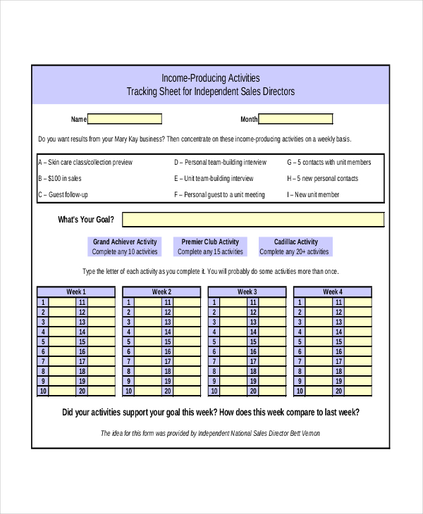 FREE 13+ Sales Tracking Form Samples, PDF, MS Word, Google Docs, Excel