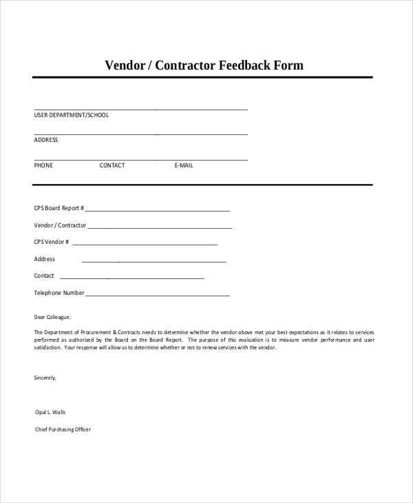 FREE 21+ Sample Contractor Forms in PDF | MS Word | Excel
