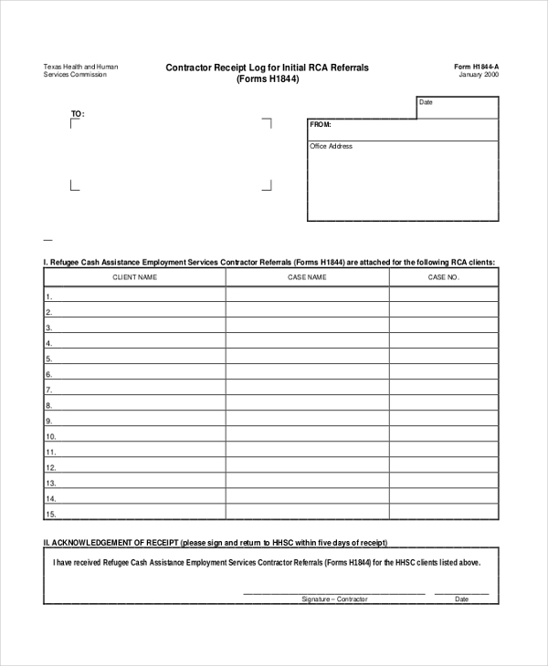 FREE 21+ Sample Contractor Forms in PDF | MS Word | Excel
