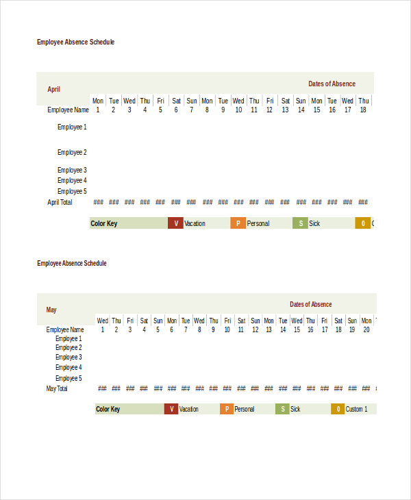 FREE 7+ Sample Employee Tracking Forms in PDF | MS Word | MS Excel