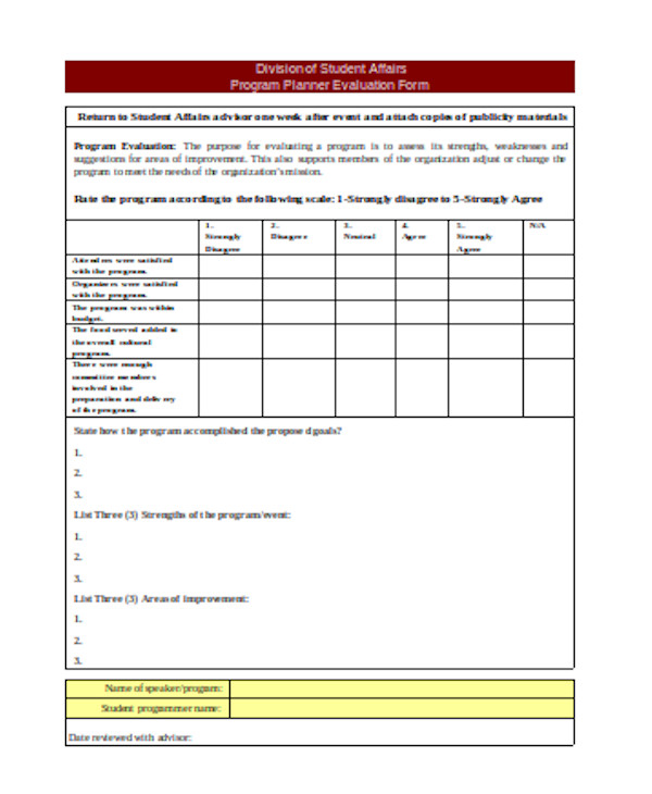 FREE 13+ Event Planner Form Samples, PDF, MS Word, Google Docs, Excel