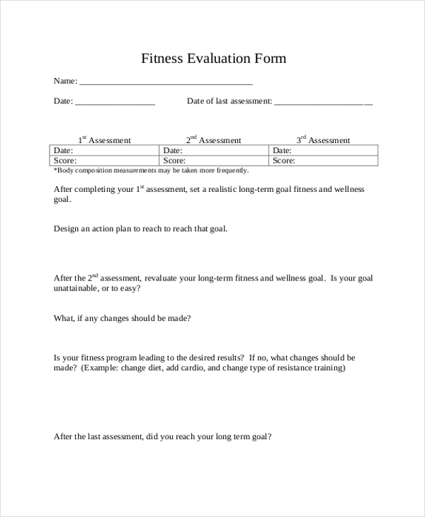 FREE 31+ Evaluation Form Samples, PDF, MS Word, Google Docs